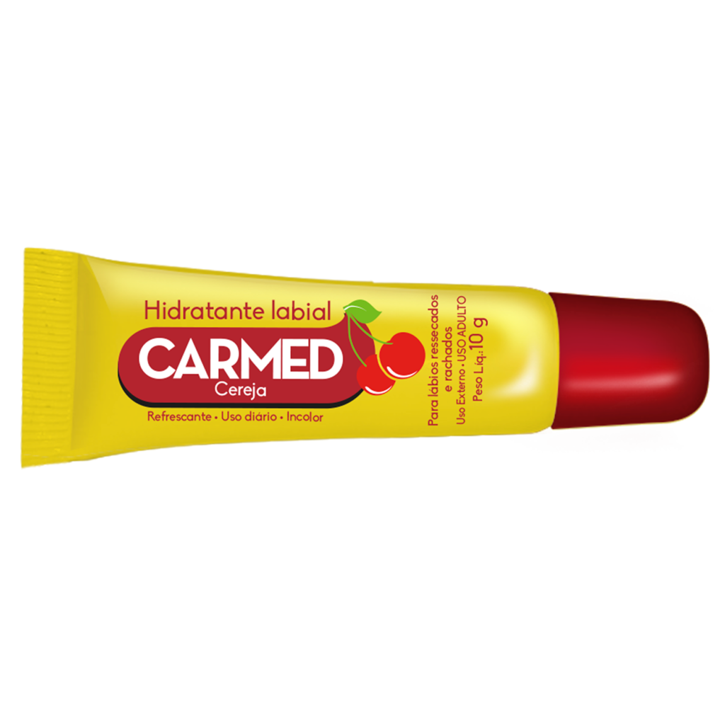Carmed Cereja, protege e mantém os lábios hidratados durante todo o ...