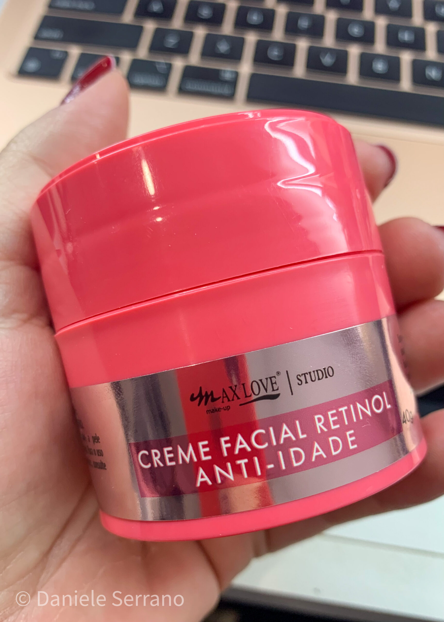 Creme Facial Retinol Anti-Idade Max Love - Dicas by Dani